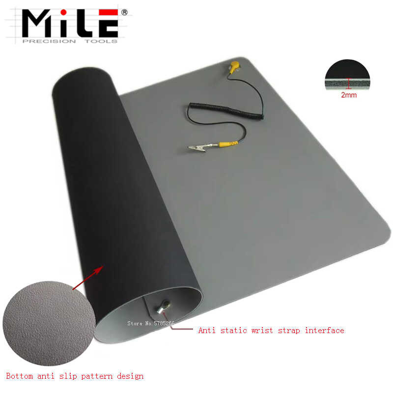 ESD Anti-Static Mobile Phone Workbench Mat With Ground Wire For ...
