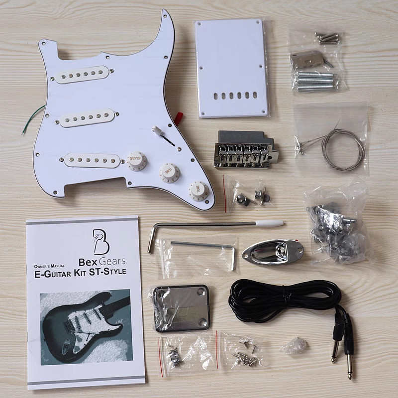 Strat Electric Guitar Kit Guitar Assembly DIY Stratocaster Electric ...