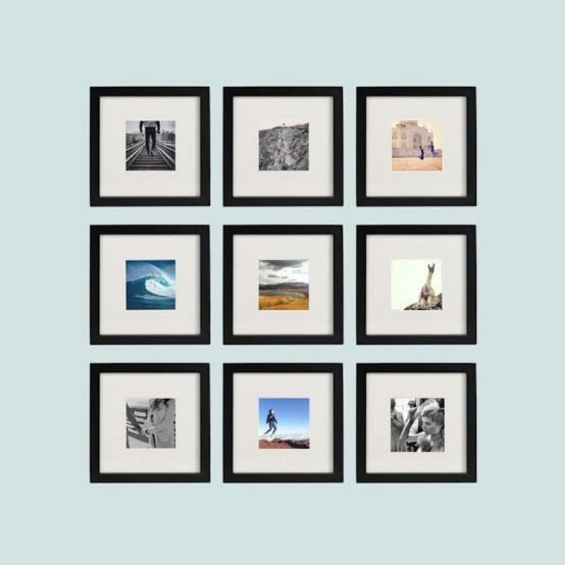 ☢ Square Wall Photo Frame minimalist nordic 6x6 8x8 10x10 12x12 ...