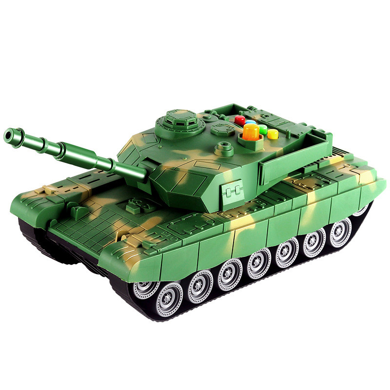 Large Sound And Light Military Tank Toy Model Inertia Simulation ...
