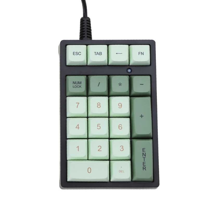 Numpad 21-Key Numeric Keypad Keyboard USB RGB Green Axis Laptop ...