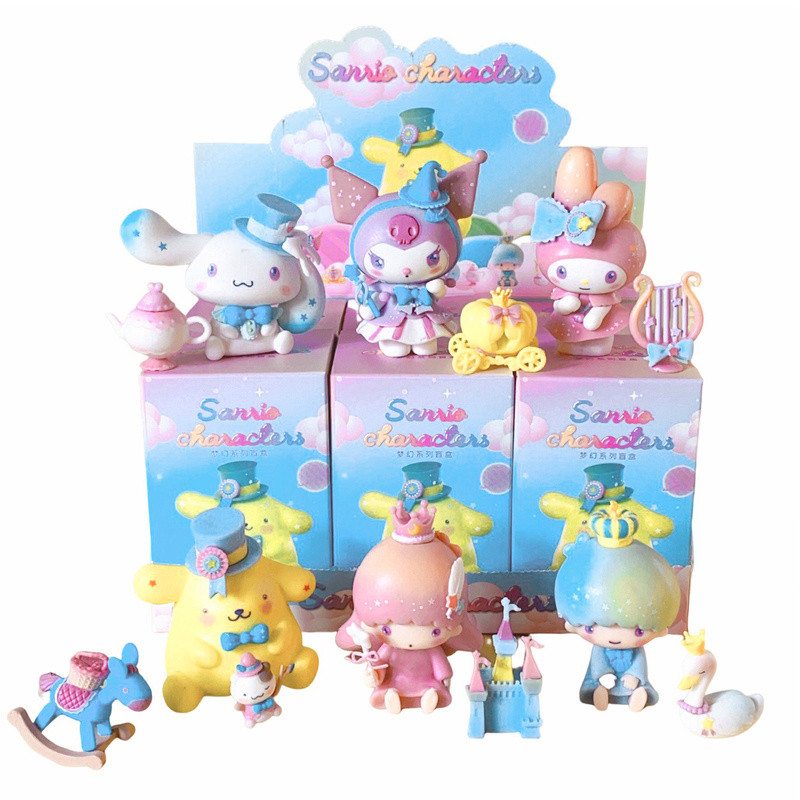 6Pcs/Set Sanrio Bd Kuromi Cinnamoroll My Melody Kawaii Anime Figures ...