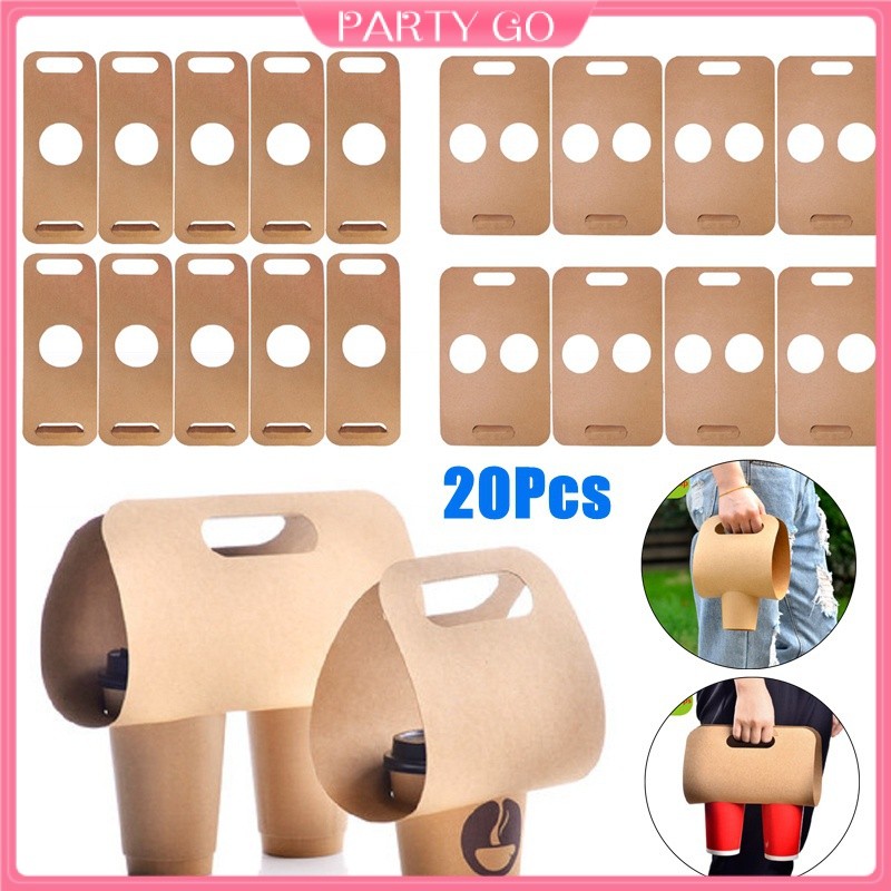 in stock [READY STOCK] Coffee Glasses Disposable Serving Tray Milk Tea ...