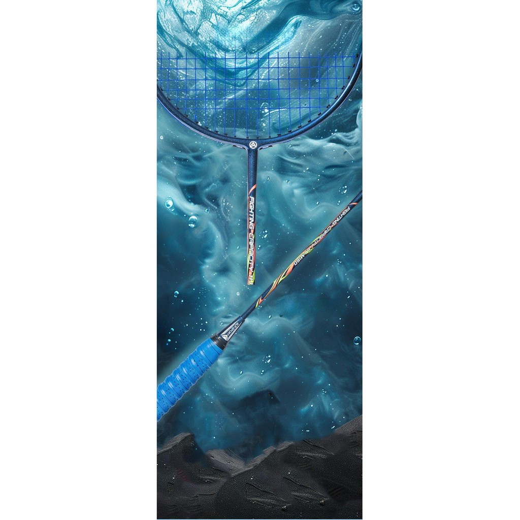ALPSPORT 4U Hybrid Carbon Badminton Racket - Ultra-Light One-Piece ...