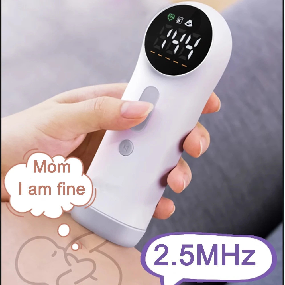 Monitor Doppler Digital Baby Heart Rate Home Fetal Monitoring Heartbeat ...