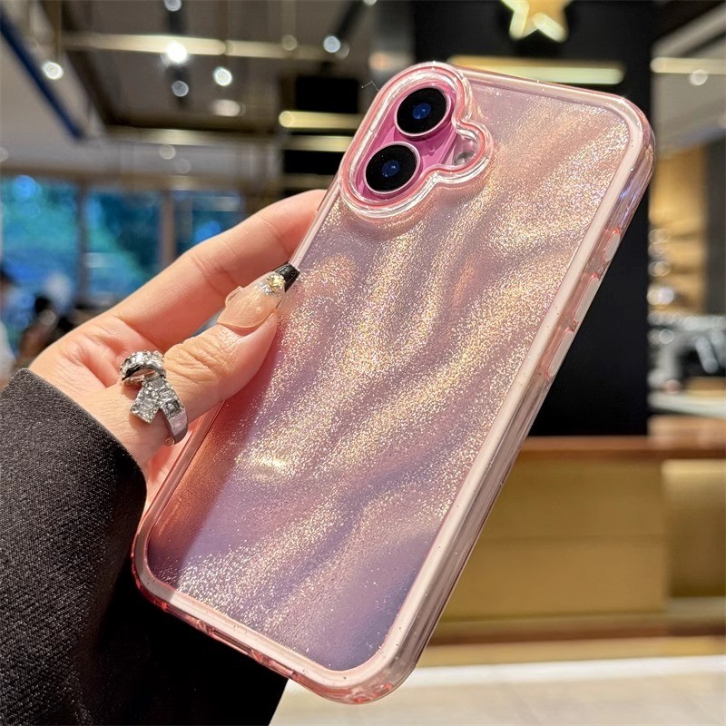 Luxury Quality 3 IN 1 Quicksand Airbag Case for iPhone 16 Pro MAX 15 14 ...