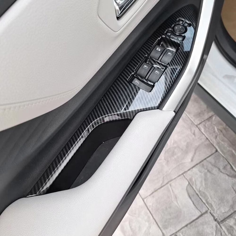 LHD Model Carbon Fiber Car Inner Gear Panel Cover Sticker for Toyota ...