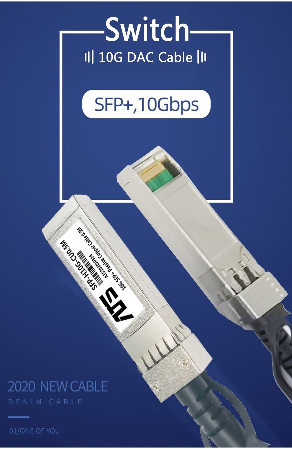 ATS 0.5m 10G SFP+ DAC Cable Direct Attach Passive Copper Cable for ...