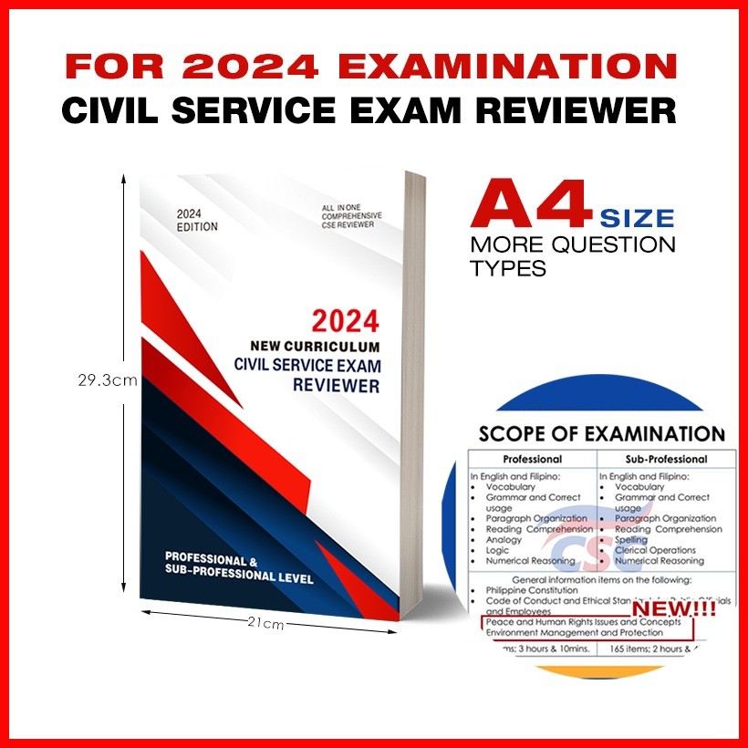 ♠ ☩ civil service reviewer 2024 edition new exam scope new course ...