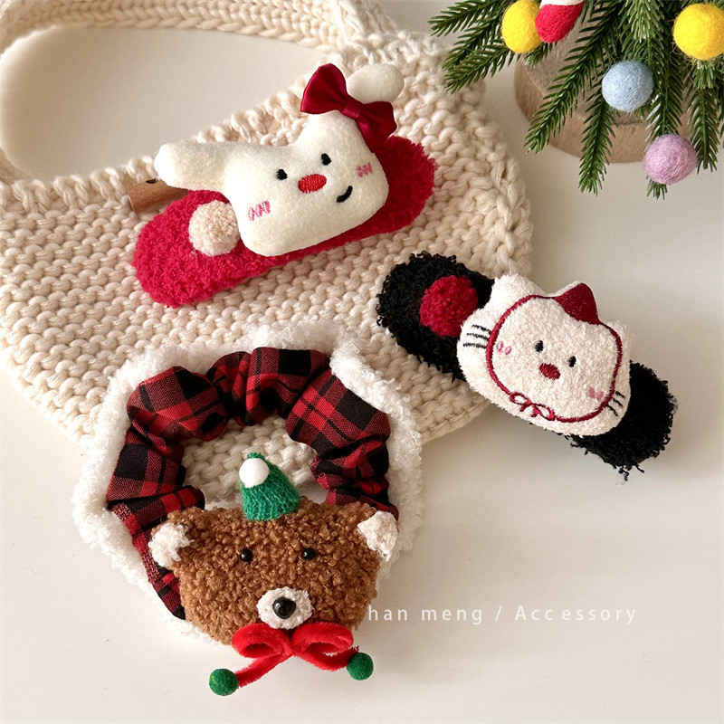 Cartoon Animal Lamb Wool Duckbill Clip Sweet Cute Plush Doll Side Clip ...