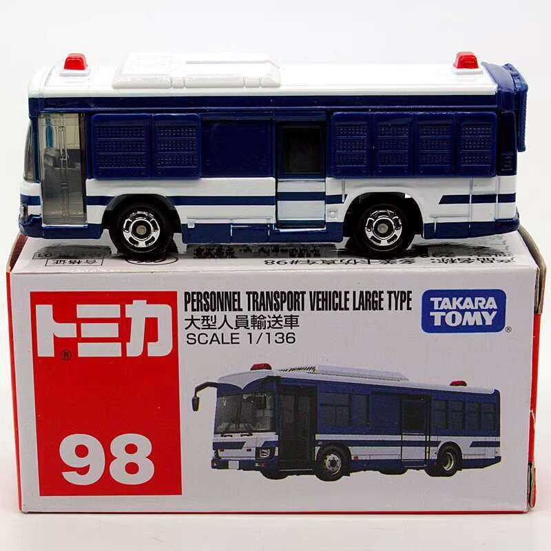 TOMY Domica Alloy Car Model 98 Large Personnel Transport Vehicle Police ...