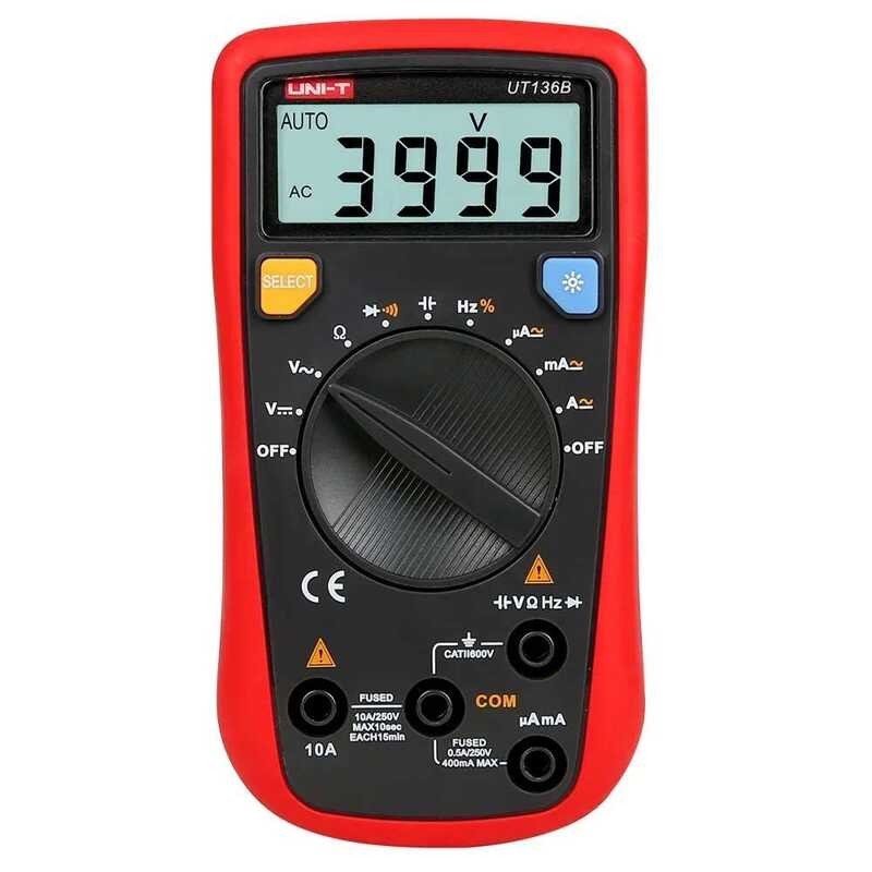 2 Ut136b Ac Dc 10A Digital Unit Multimeter Multimeter Digital Er ...