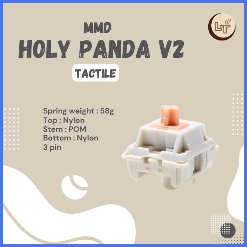 ⊙ MMD Holy Panda V2 switch 10 pcs (stock / lubed / lubed and filmed ...