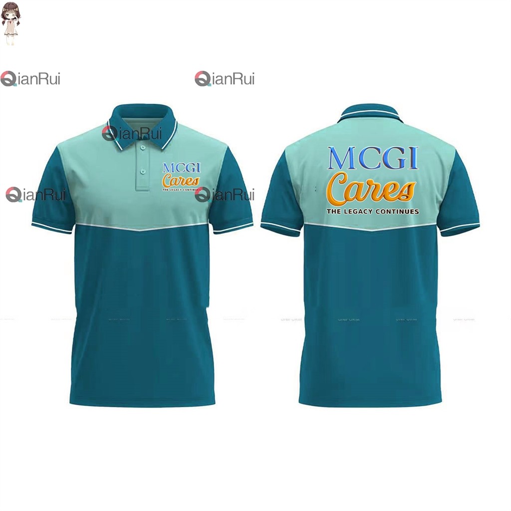 MCGI Polo Shirt V12: Iconic Blue and Orange Design, Showcasing the ...