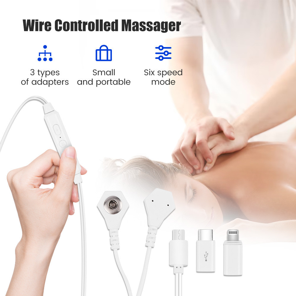 Portable Mini TENS Mobile Phone Control Pulse Body Massager EMS Muscle ...