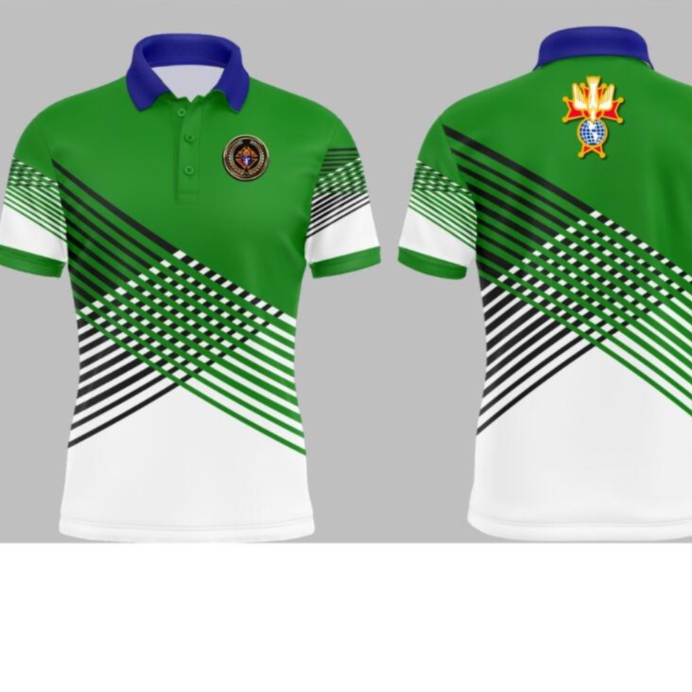 2025 KNIGHTS OF Columbus Fashion Choice Green, White and Black Polo ...
