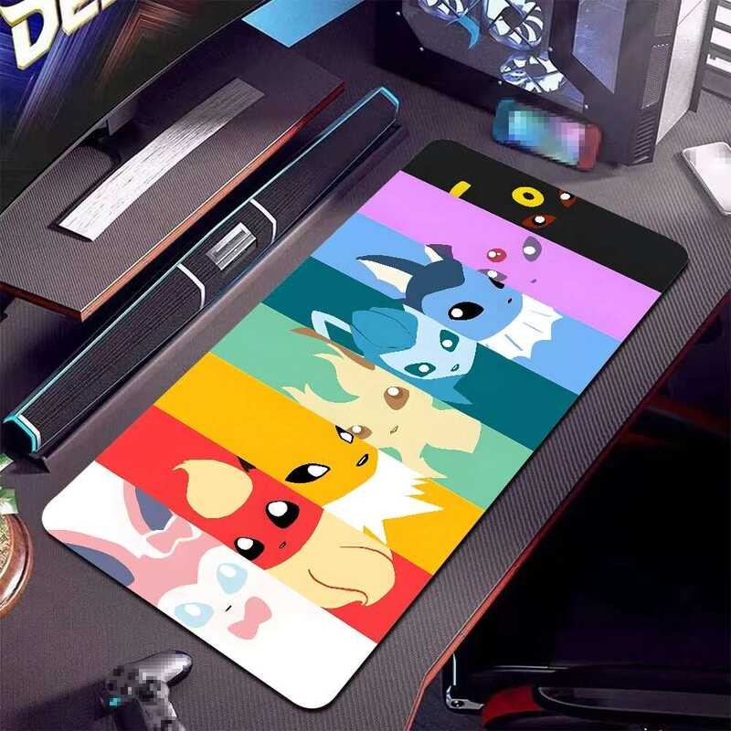 Kawaii Japan Hot Anime E-eevee Mousepad Large Anti-Slip Mouse Pad ...