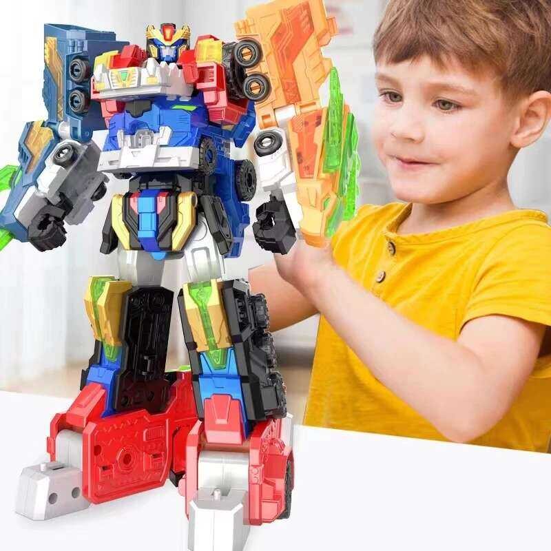 Miniforce 6 In 1 V Rangers VOLT LEGEND KING V Transformation Robot Bot ...