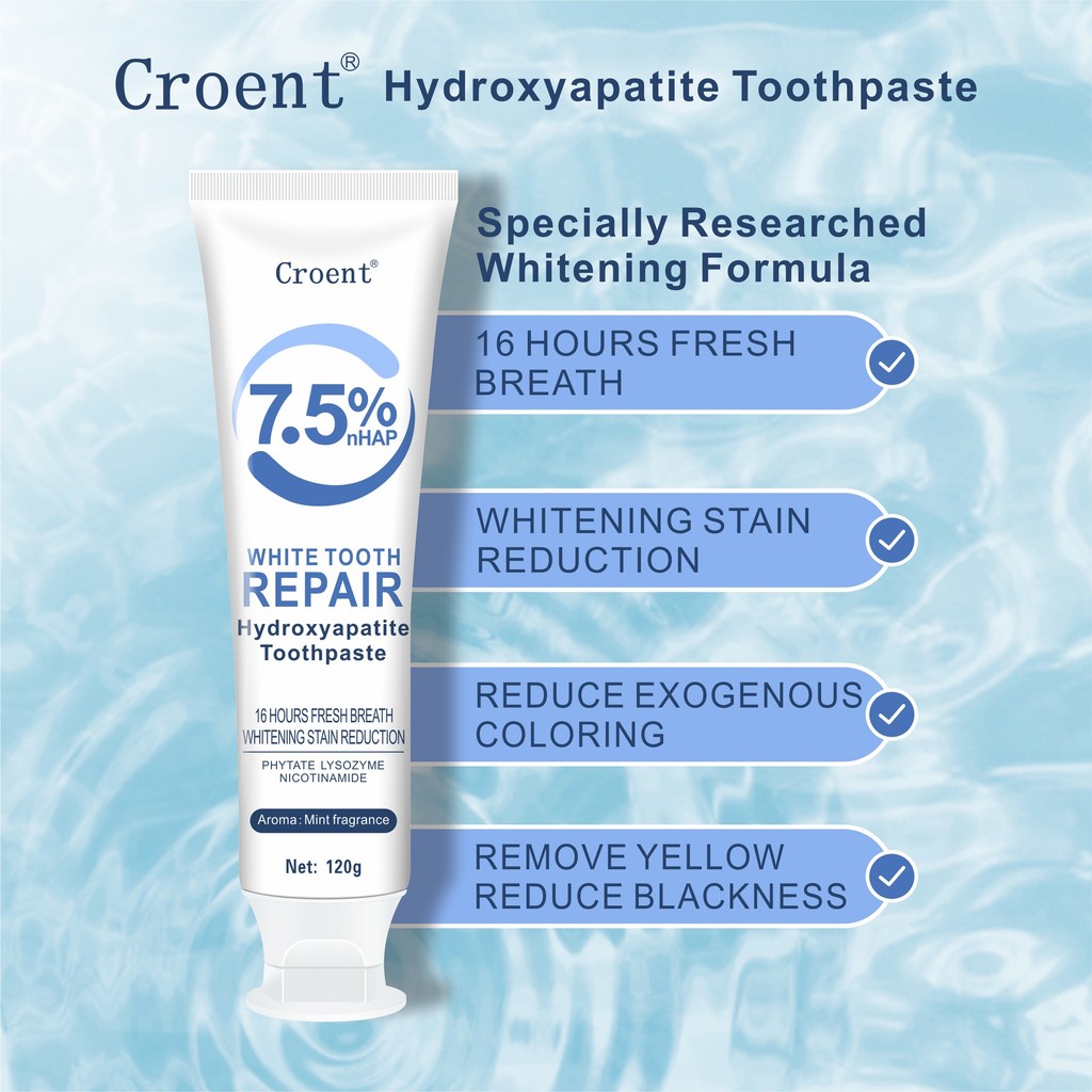 2025 NEW 7.5% Hydroxyapatite Toothpastes for Enamel Protection and ...