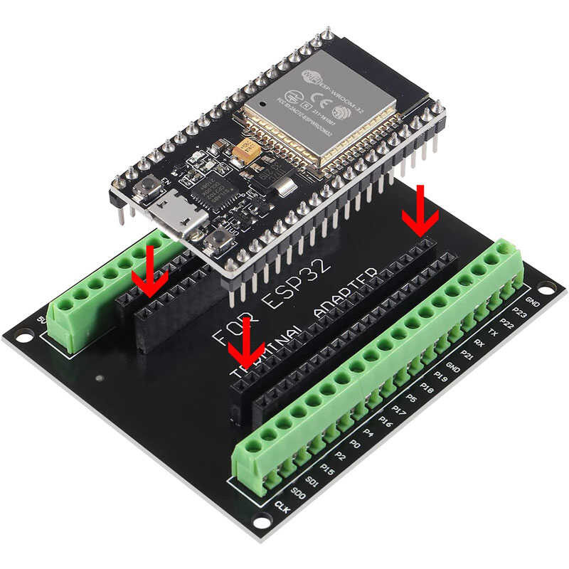 GPIO Breakout ESP8266 1 into 2 Compatible with 38 Pins ESP32S ESP32 Development Board 2.4 GHz D ...