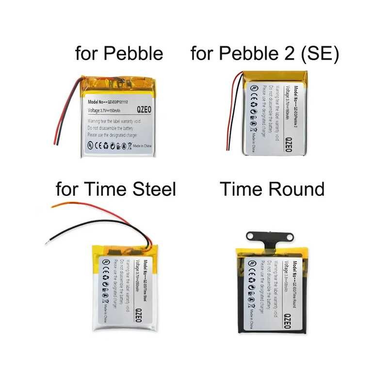 Replacement Battery For Pebble E-Paper P121112 2 (Se) Time Round Steel ...