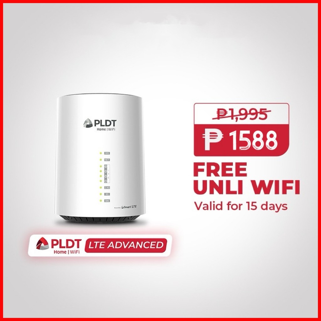 PLDT SMART Prepaid Home Wifi Advanced Cat 6 Pinabilis Na Wifi Speed For ...