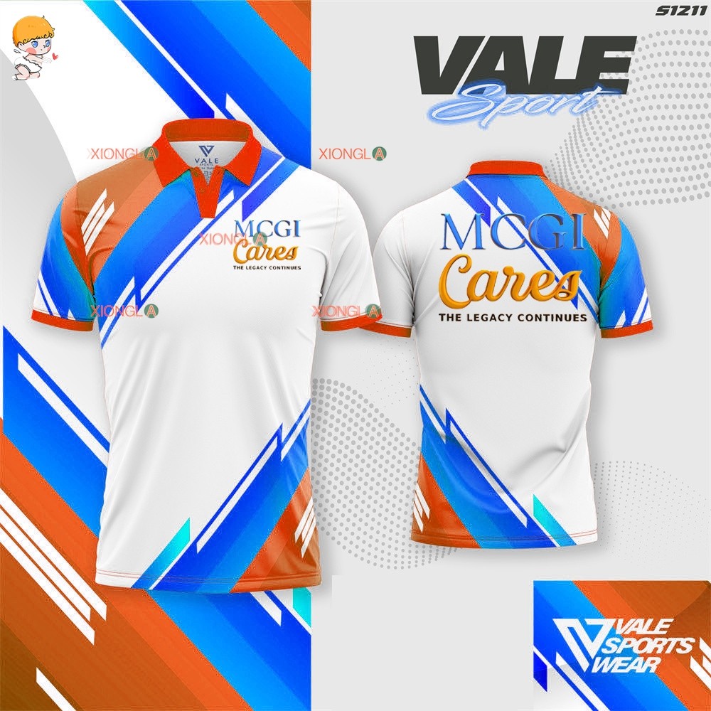 MCGI Polo Shirt V14: Iconic Blue and Orange Design, Showcasing the Spirit of Care(Free ...