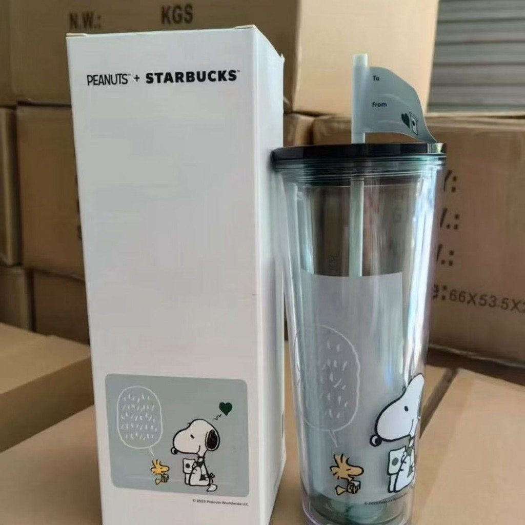 Starbucks Cup 2025 Snoopy Snoopy Co-branded Ins Style Cute Cartoon Peripheral Gift Drinking Cup ...