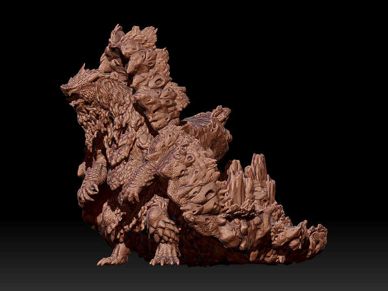 Monster Hunter - Rongshanlong GK Resin White Model Handheld Model 3D ...