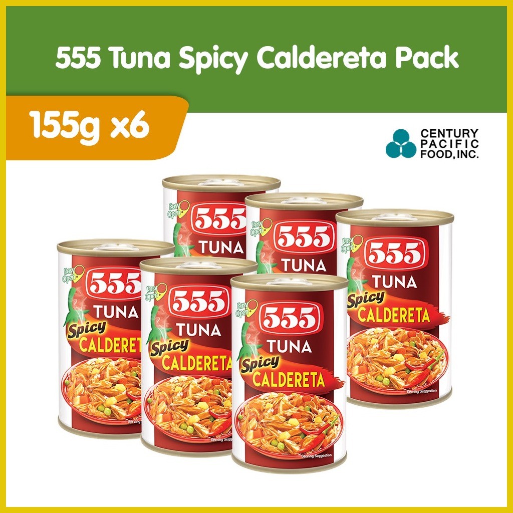 ↂ 555 Tuna Spicy Caldereta 155g x6 | Shopee Philippines