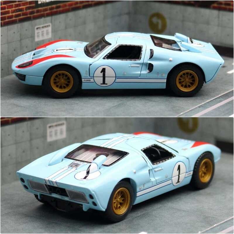 Kinsmart Toy Car Model 1/32 1966 Ford Gt40 II Racing Rally Alloy ...