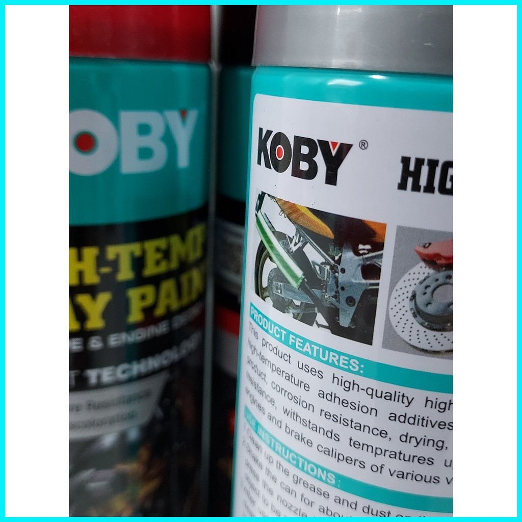 KOBY MOTORCYCLE SPRAY PAINT HI-TEMP 450ML | Shopee Philippines