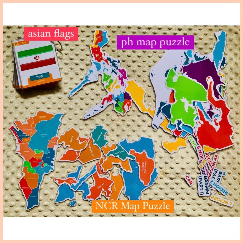 ∏ Laminated Puzzle PHILIPPINES MAP NCR MAP Metro Manila Puzzle | Shopee ...
