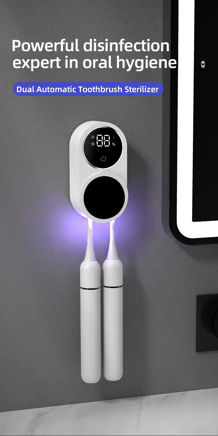 Sterilization|uv Toothbrush Sterilizer Case - 1800mah Rechargeable ...