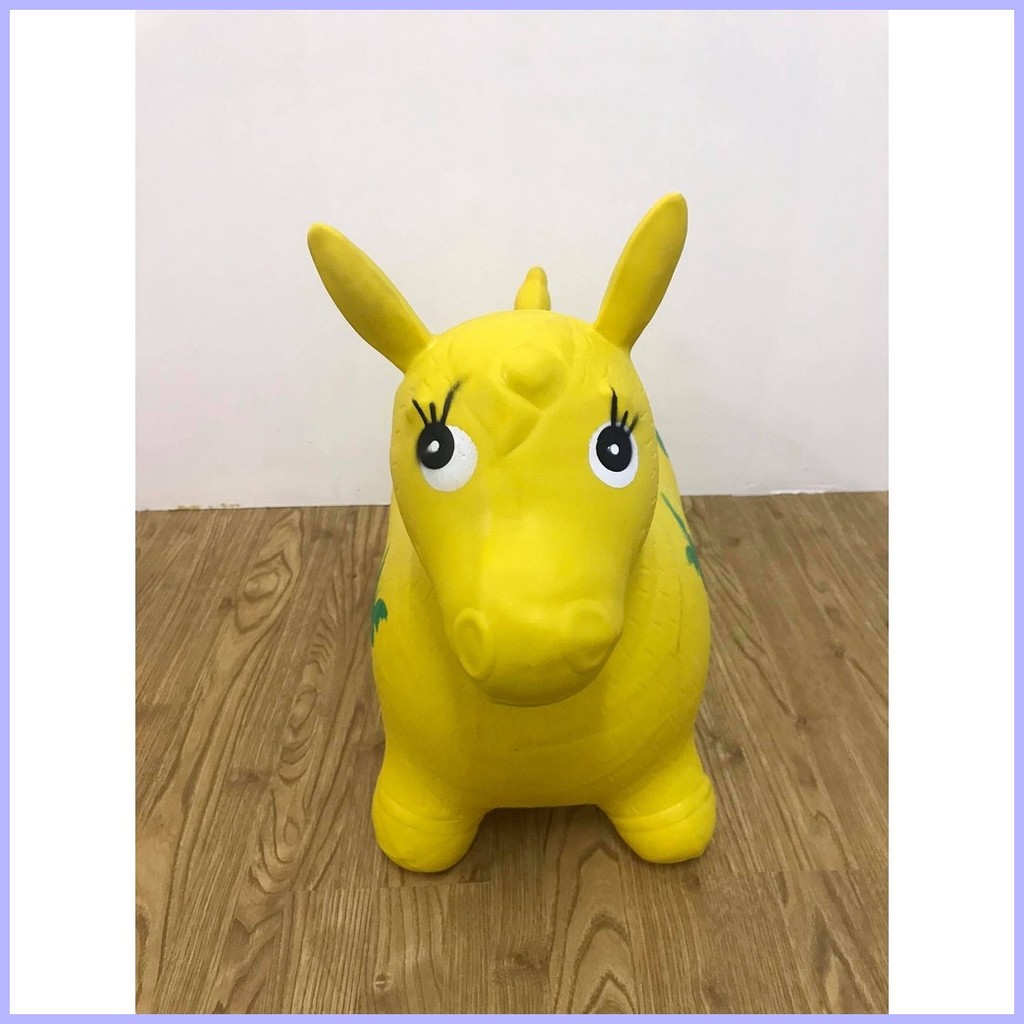 Kids Animal Space Hopper Inflatable Jumping Horse Ride-on Bouncy Hopper ...