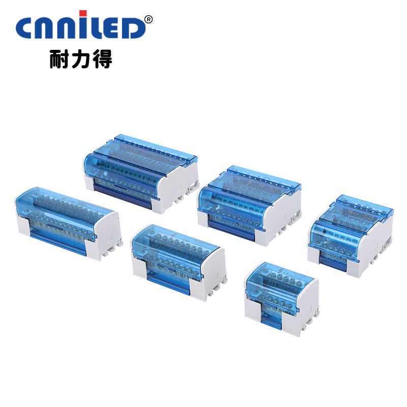 Distribution box with two in, four in, and multiple out wiring ...