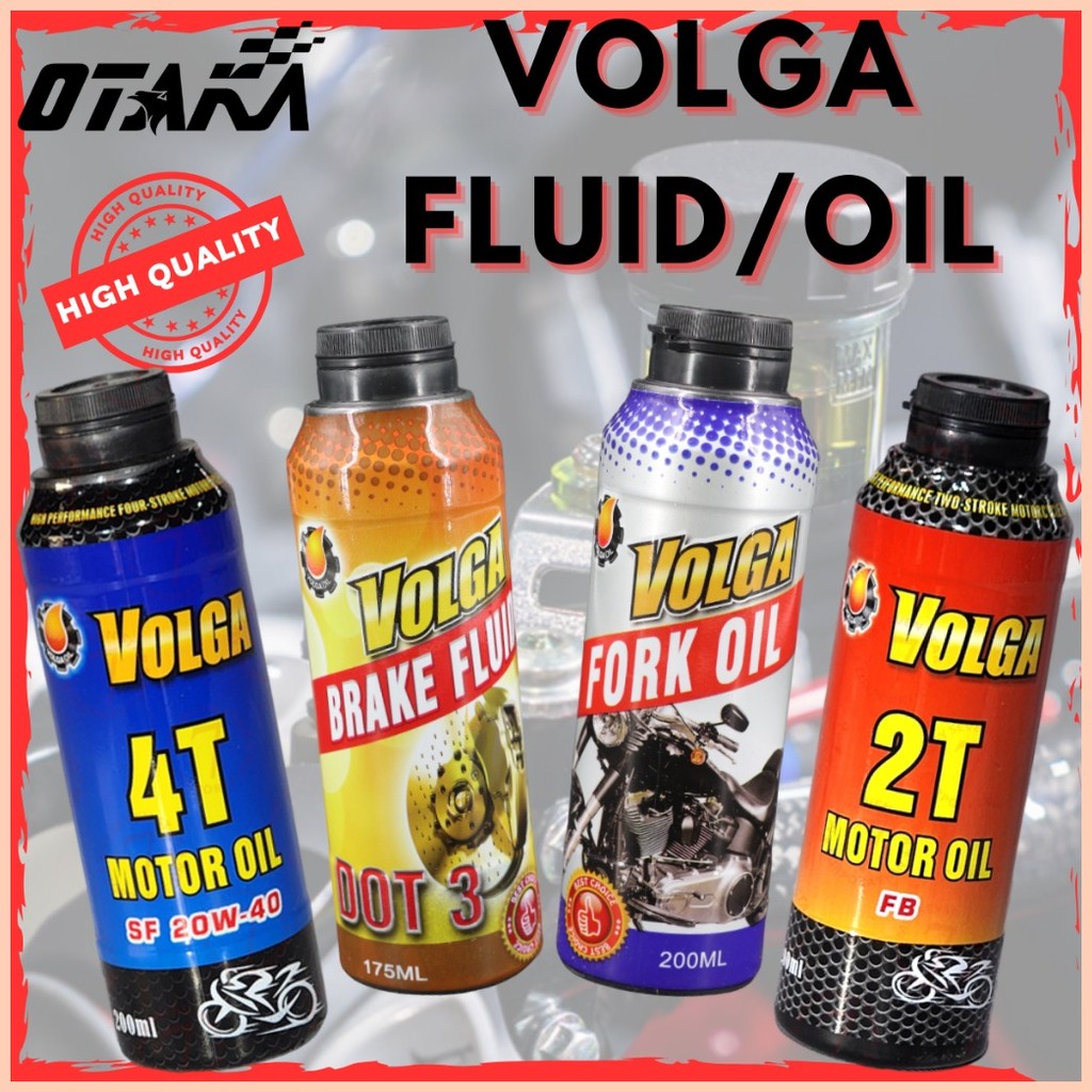 VOLGA BRAKE FLUID175ml/OIL 4TSF200ml/OIL FORK OIL 200ml/OIL 2T 200ml ...