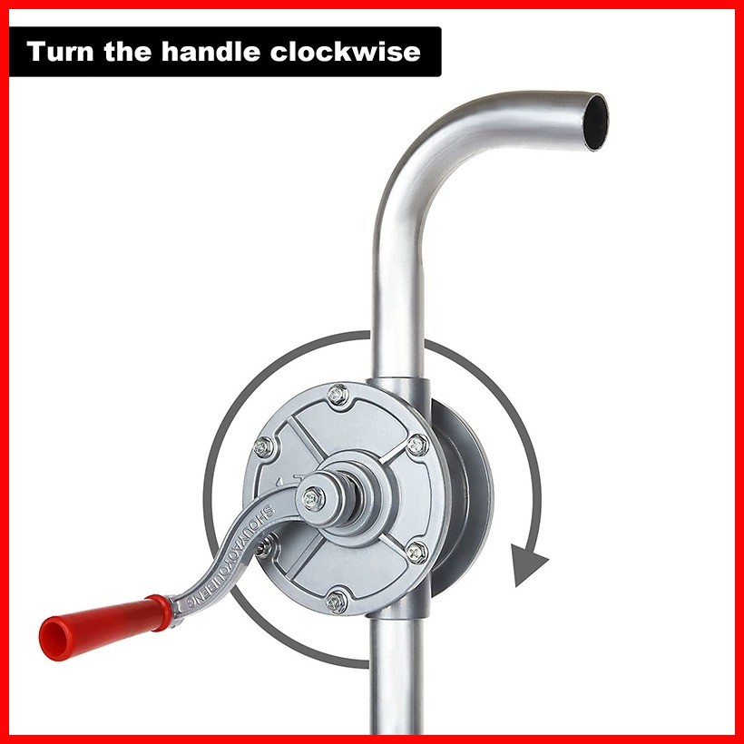 ∇ 25 Type Rotary Barrel Pump Aluminum Alloy Hand Crank Oil Barrel Drum ...