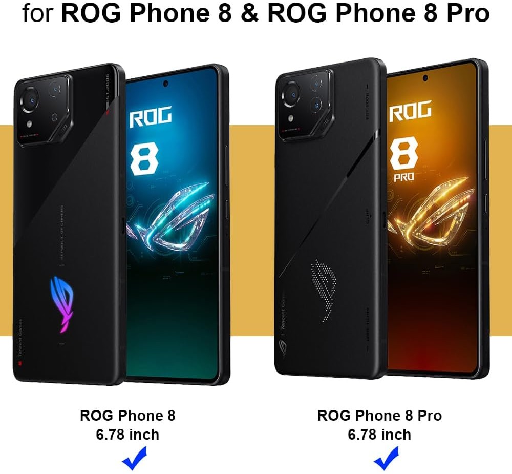 Case for ASUS ROG Phone 8 Pro and Phone 8 Metal Frame PC Frosted ...