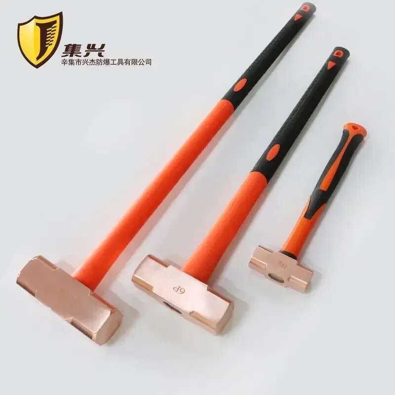 2 Red Copper Octagonal Hammer With Plastic Handle Red Copper Hammer Red ...