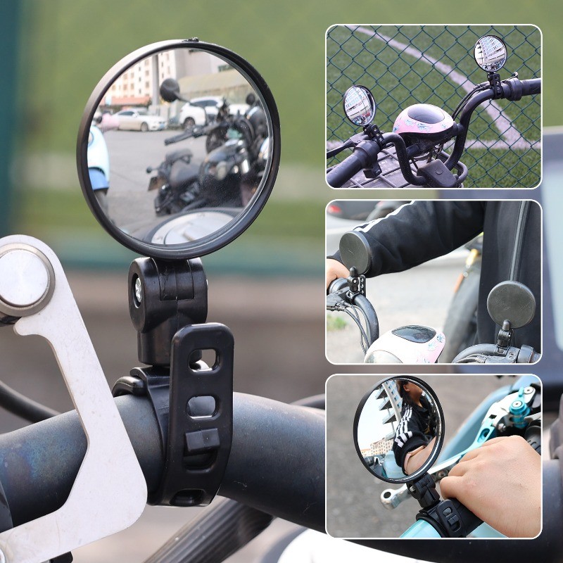 Motorcycles Rearview Mirror - for Safety View Turn Left Right - 360 ...