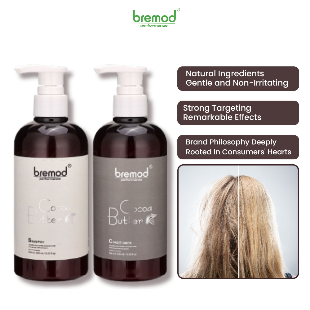 Bremod Premium Cocoa Butter Hair Shampoo Conditioner Hair Care ...