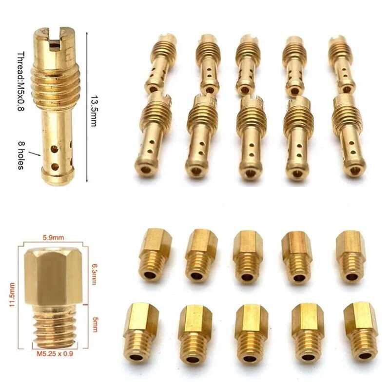 10Pcs 3 A Motorcycle Carburetor Hex Type Main Jets Idle Pilot Jet 8 ...