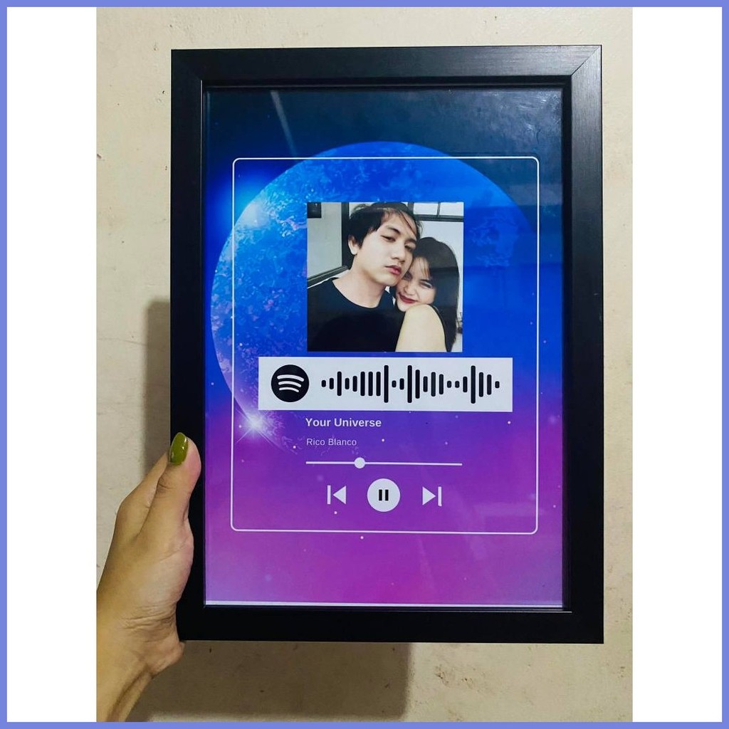 ۞ ♥ ㄨ Customized/Personalized Spotify Frame | Gift Ideas | Glass Frame ...