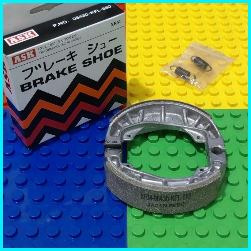 ASK BRAKE SHOE (10SETS/BOX) FOR XRM, WAVE100/R, WAVE125, DASH, SMASH ...