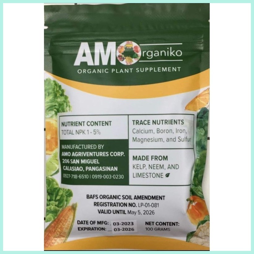 AMO -Organic Plant Supplememt- New Packaging (30 packs × 100 grams ...