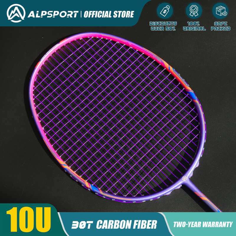 ALP GJ 10U Badminton Racket Ultra-Light 52G Na Naimport Para Sa Kasapi ...