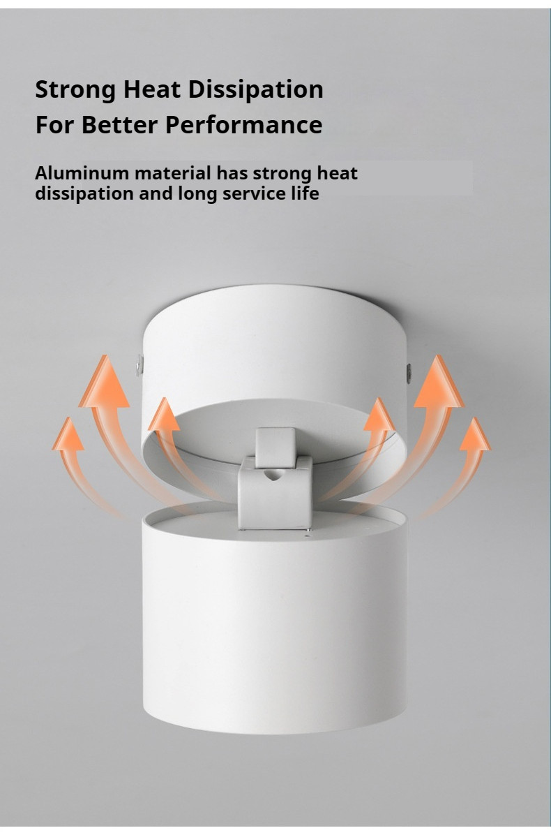 LED Ceiling Light Downlight Surface-Mounted Spotlight, No Opening ...