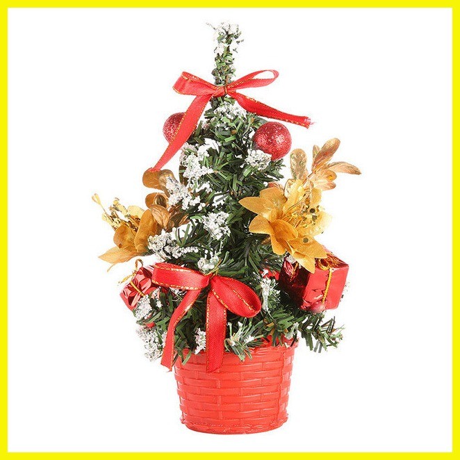 ⊕ ♂ Mini Tabletop Christmas Tree Simulation Small Xmas Tree Artificial ...