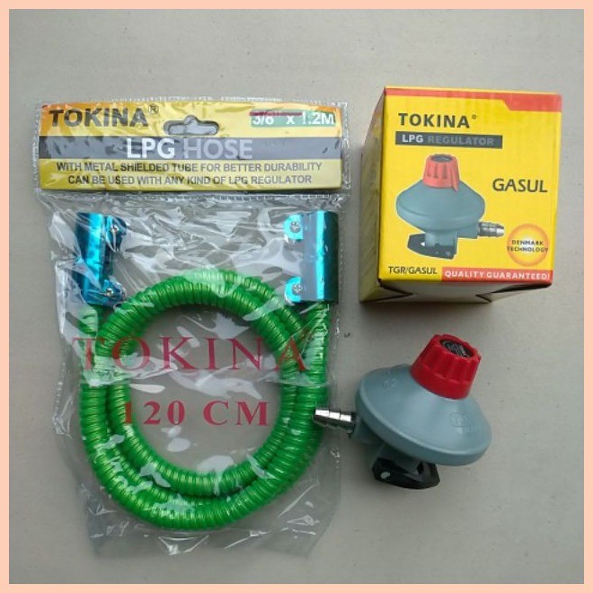 ♟ ☽ Tokina Snap On Universal LPG Regulator with LPG hose and two clamps ...
